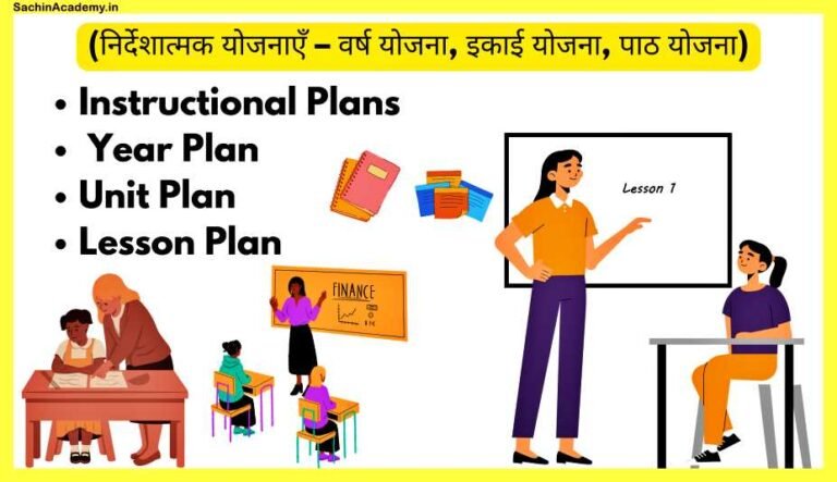 Instructional Plans Year Plan Unit Plan Lesson Plan In Hindi