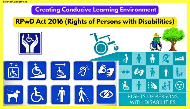 RPWD Act 2016 Notes In Hindi (Pdf) » SachinAcademy.in