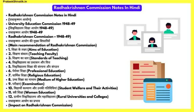 Radhakrishnan Commission Notes In Hindi » SachinAcademy.in